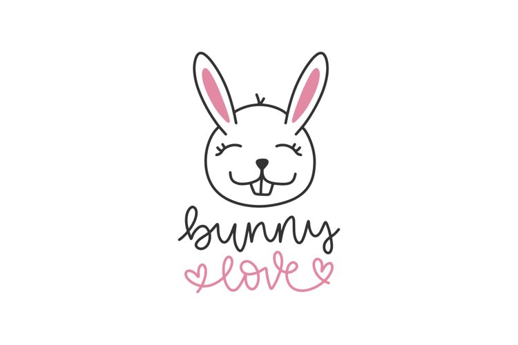 Bunny Love SVG Cut File (1525306)