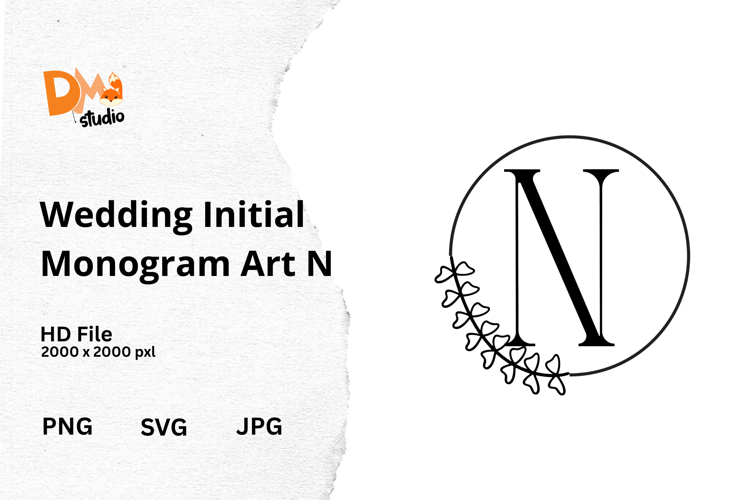 Wedding Initial Monogram Art (6053561)