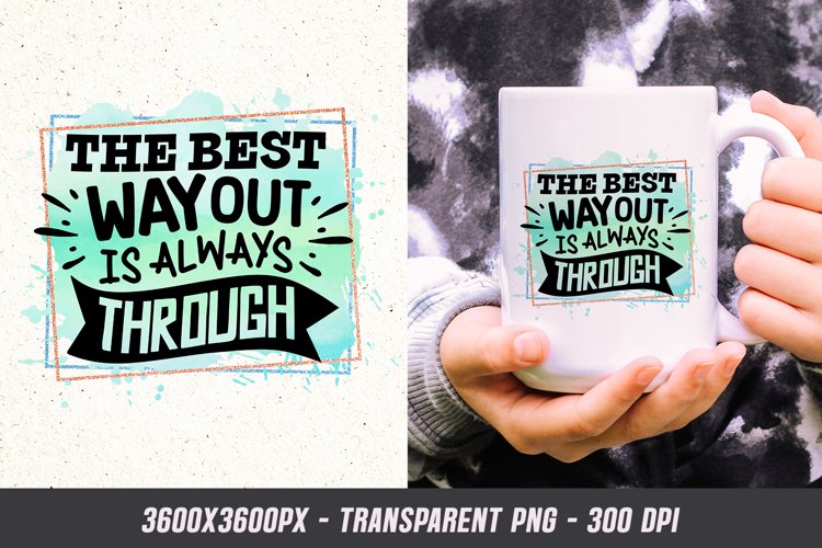 Motivational Quotes Sublimation PNG Clipart T-shirt & Mugs