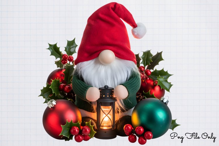 Christmas Festive gnome clipart PNG (4809932)