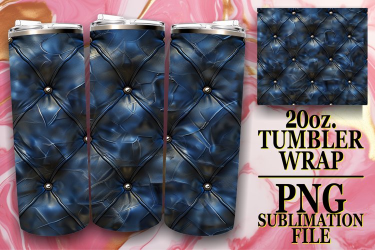 Puffed Pattern Wrap Tumbler Sublimation
