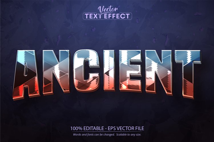 Cartoon text effect, editable ancient text and comic text