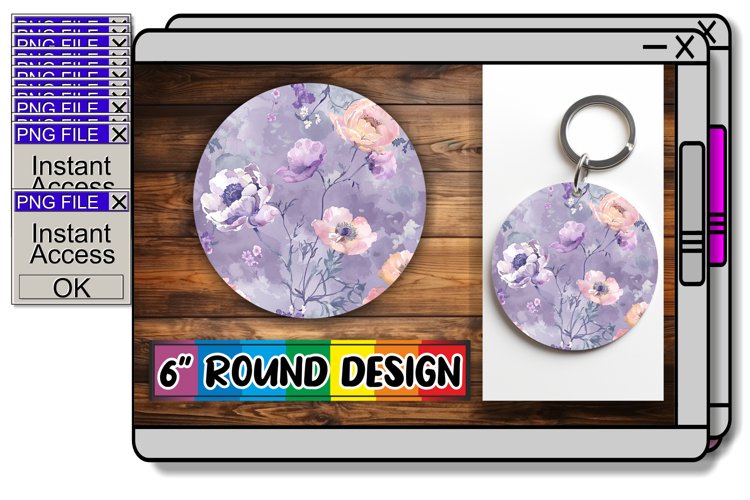 Floral Fusion: Round Sub Circle Collection (3422089)