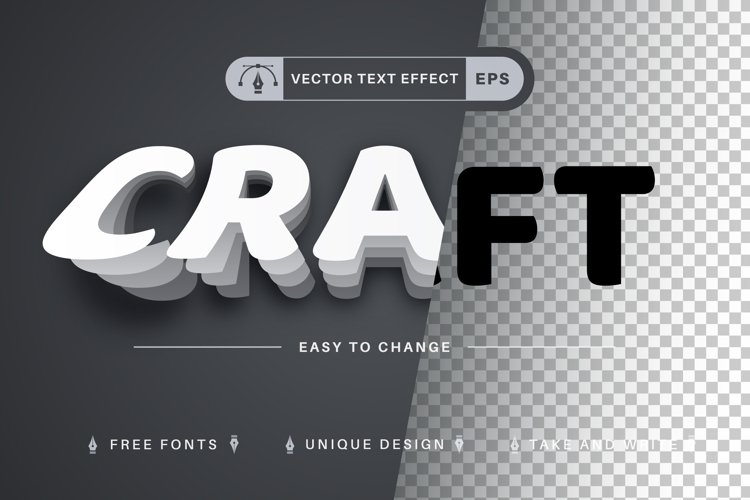 Craft - Editable Text Effect, Font Style (2519572)