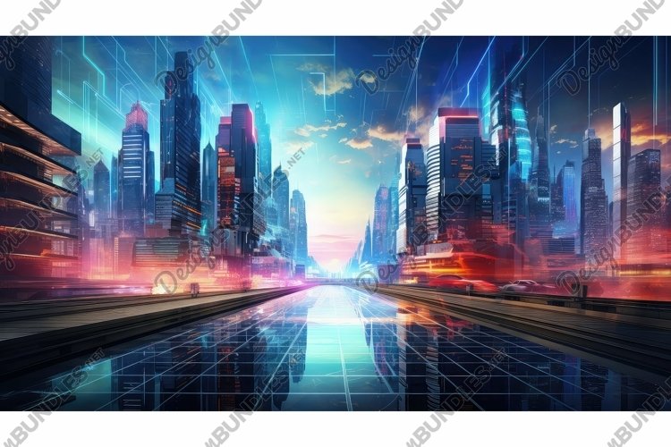 abstract futuristic dynamic background (4081401)