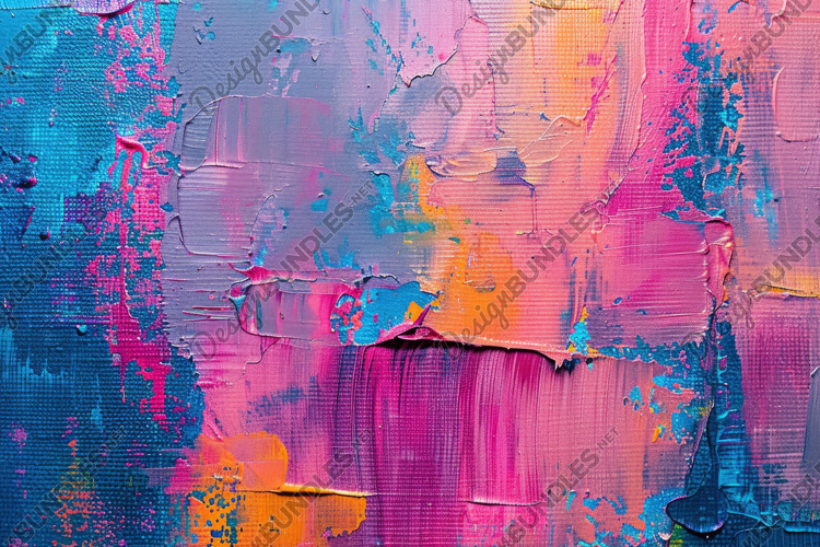 Multicolored Paint Brush Strokes Background Wallpaper