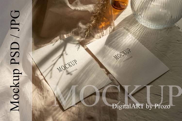 Mockup cards, postcards, mockup for sketches, (2578817)