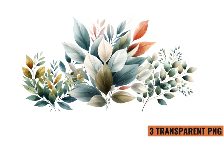 Botanical Watercolor Clipart,