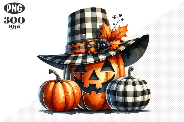 Halloween Pumpkins Sublimation - Clipart PNG Design