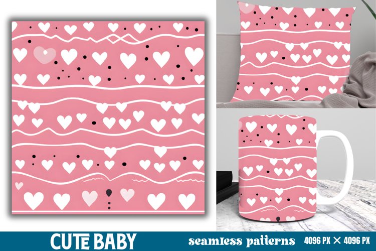 Cute Baby Pastel Digital Papers Bundle, Cute Baby Pastel
