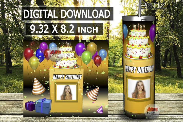 Birthday Photo Frame Digital Download