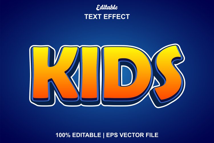 kids text effect (2038623)