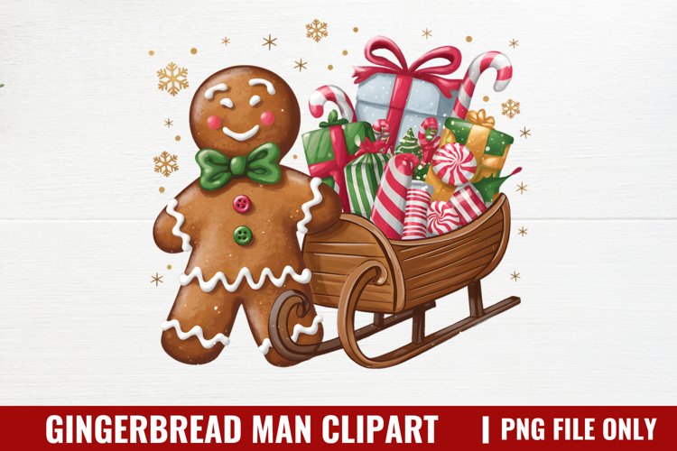 Gingerbread Man Clipart PNG (4831940)