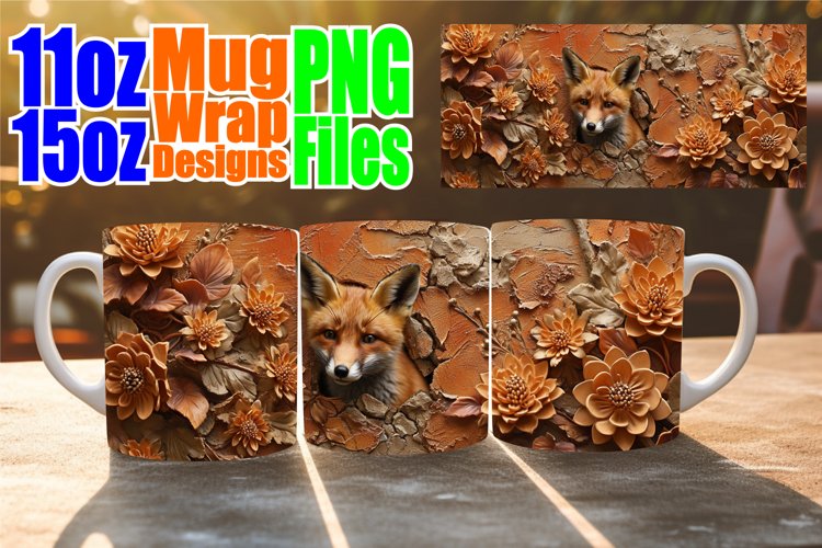 Exotic Animal 3D Mug Sublimation Art