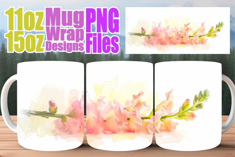Fresh Bloom Cup Wrap: Sublimation Delight 15oz