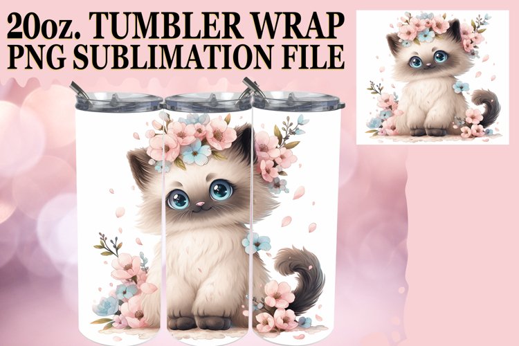 Meow Masterpiece: Tumbler Wrap Cat Lover (3409444)
