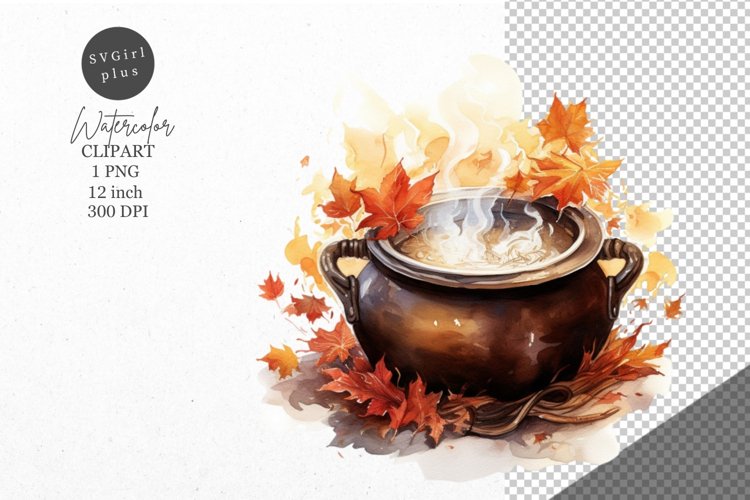 Halloween clipart, Cauldron clipart, Fall clipart