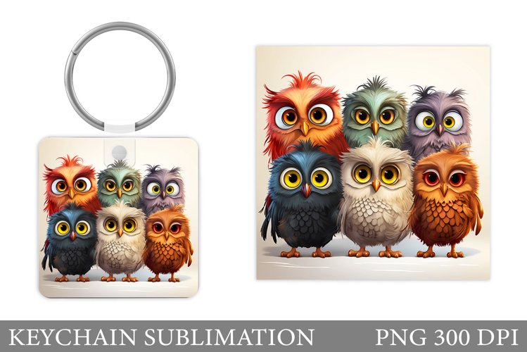 Cute Bird Keychain Design. Funny Bird Keychain (4245590)