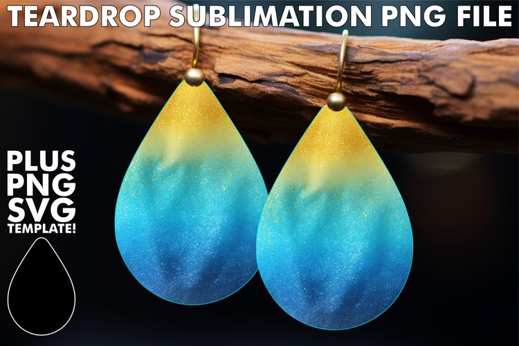 Radiant Charm: Glitter Teardrop Accessories