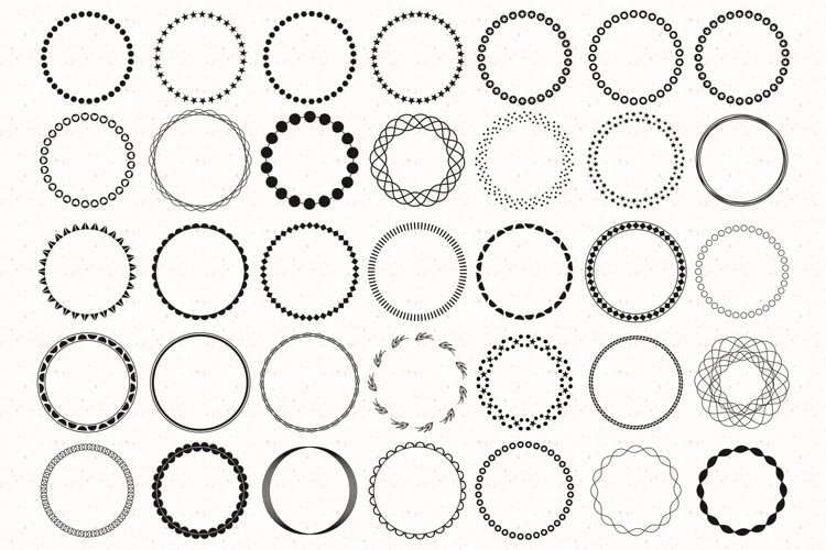 Circle Monogram SVGs | Design Bundles