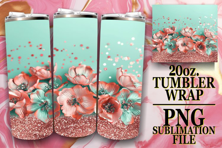 Shiny Leopard Print Tumbler Design: Sublimation - (3554811)