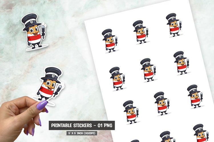 Cartoon sticker, Cute character sticker png (5167857)