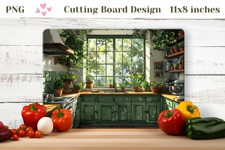 Kitchen Cutting Board Sublimation, Home Cutting Board PNG