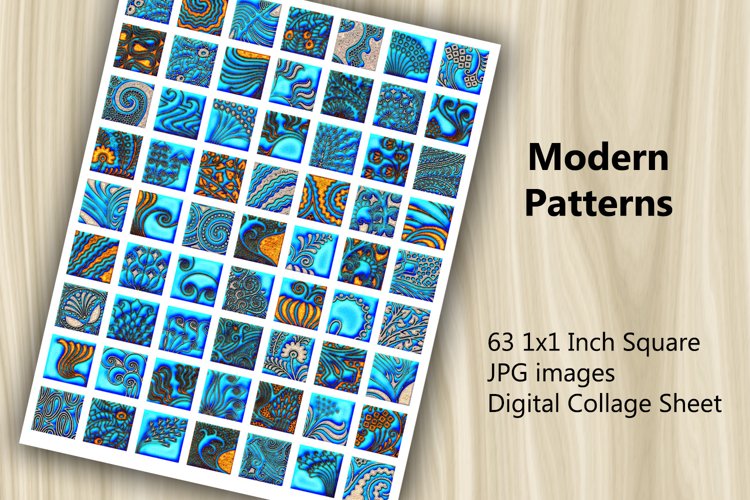 Digital Collage Sheet - Modern Patterns