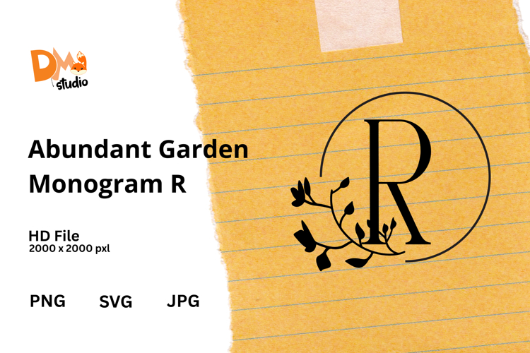 Abundant Garden Monogram (6083859)