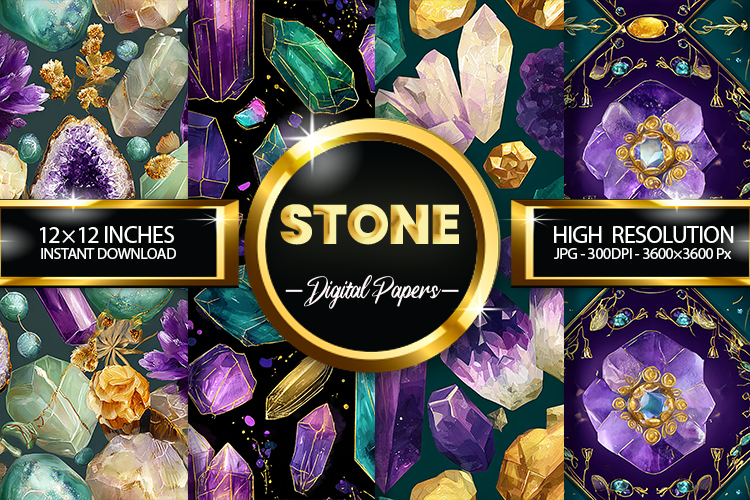 Stone Digital Papers - 04 variations