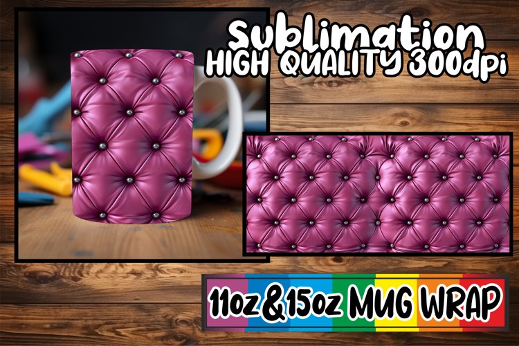 Opulent 3D Raised Pattern Mug Wrap