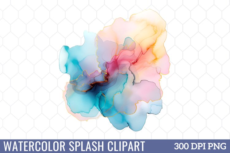 Watercolor Splashes Clipart (3479701)