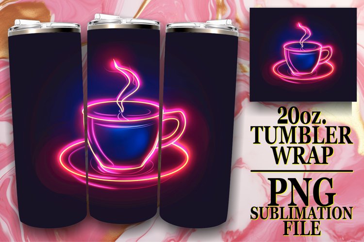 Neon Mirage: Sublime 20oz Tumbler Art Collection