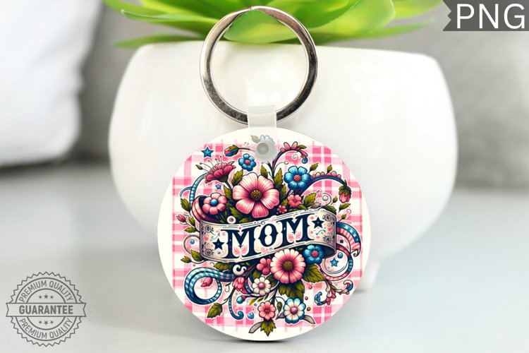 Mother's Day Keychain Sublimation Design