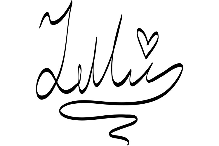 Handwritten signature for documents. Unique (3921309)