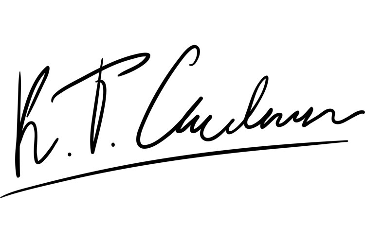 Handwritten signature for documents. Unique (3921355)