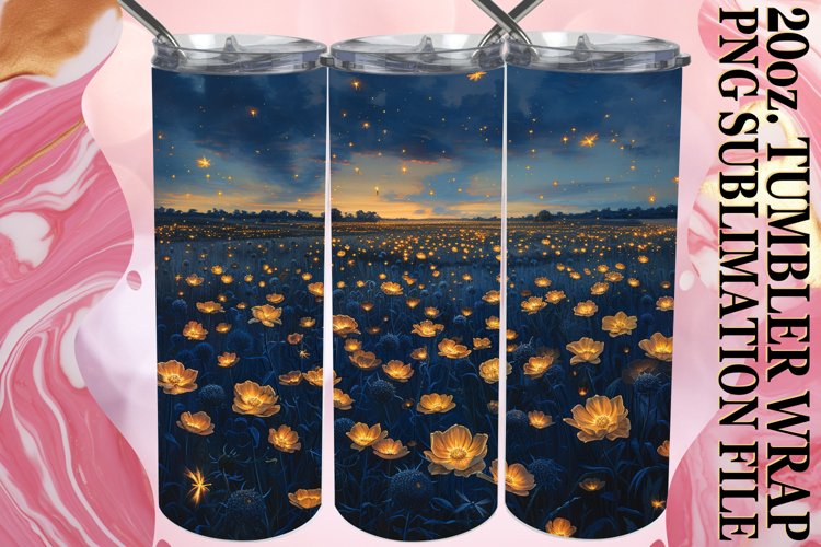 Charming Spring Floral Tumbler Design