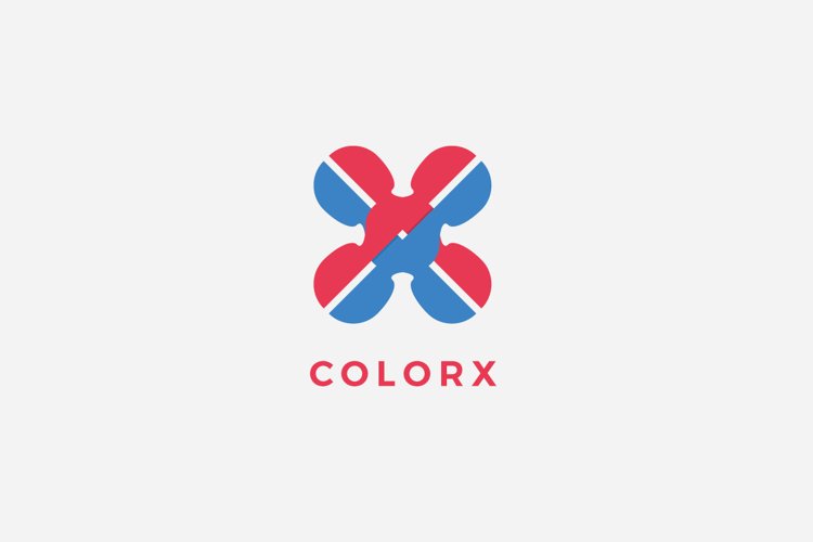 Color X Logo Template