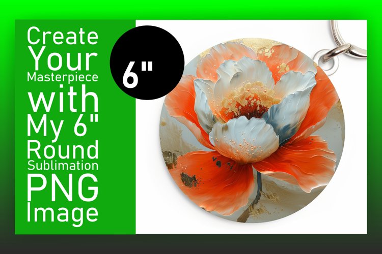 Blossoming Beauty: Sublimated Round Designs Art (3857309)