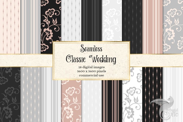 Classic Wedding Digital Paper