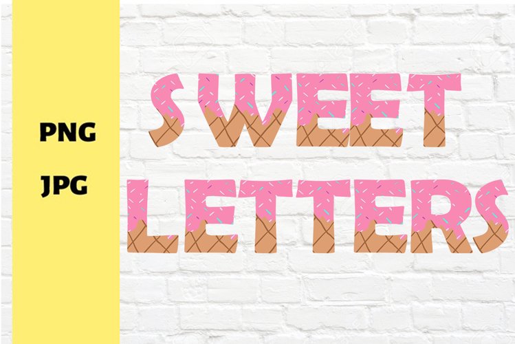 Alphabet sweet cut file designs JPGE/ PNG files