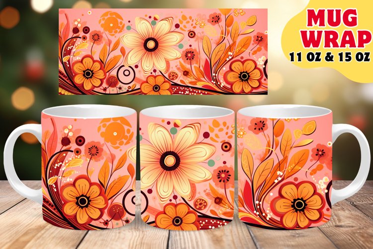 Abstract Elegance Unveiled: Sublimation Mug Magic