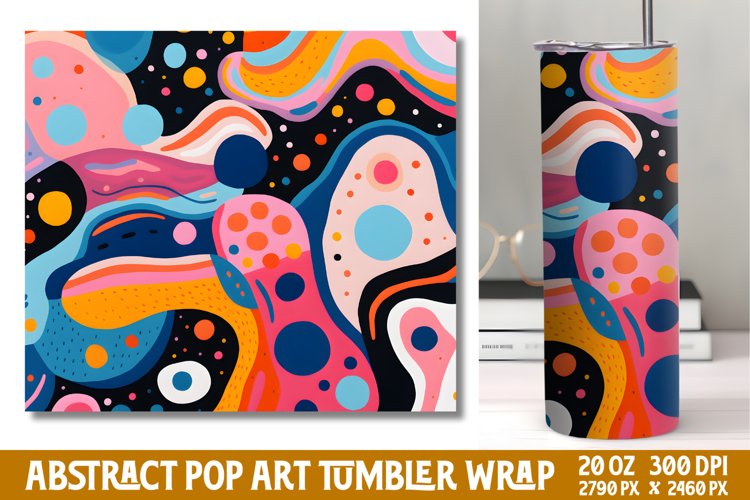Abstract Pop Art Tumbler Wrap