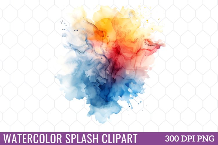 Watercolor Splash Clipart (3479474)