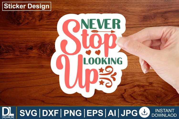 Motivational sticker design, Inspirational sticker (4141288)