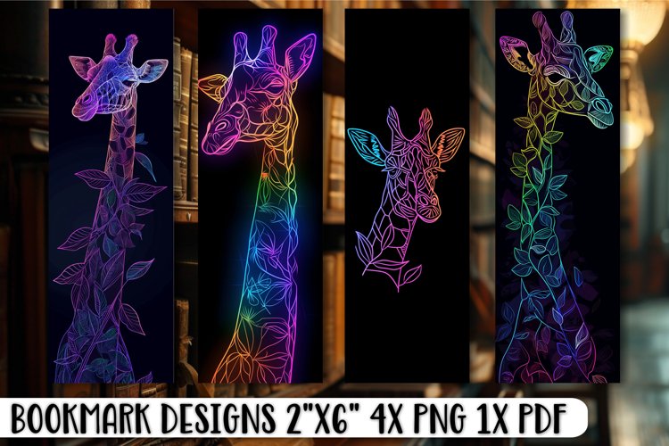 Bookworm's Delight: Neon Animal Bookmarks