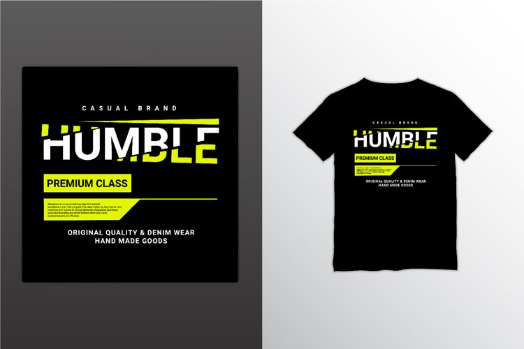 Humble t-shirt design, suitable for screen (2094321)