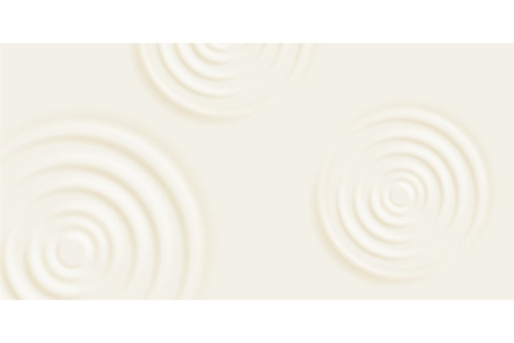 Milk ripple background. Cosmetic cream or shampoo with conce