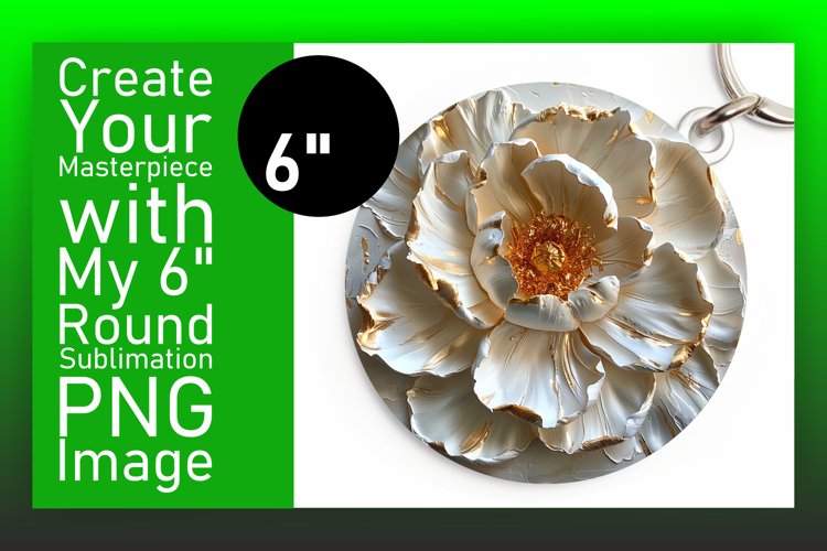 Radiant Blossoms: Sublimation Round Designs Art (3859053)