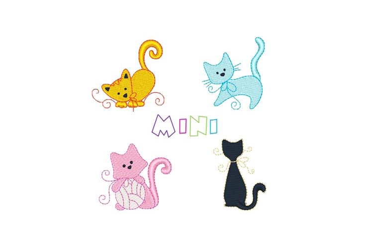 Cat Embroidery Designs | Design Bundles